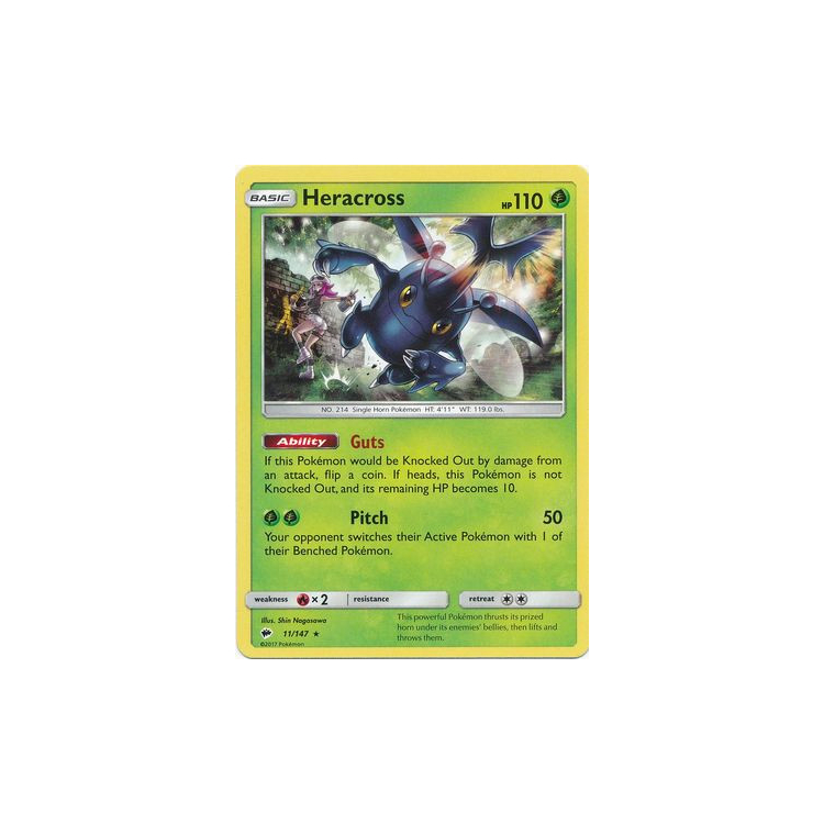 Heracross - Burning Shadows - Pokemon - Big Orbit Cards