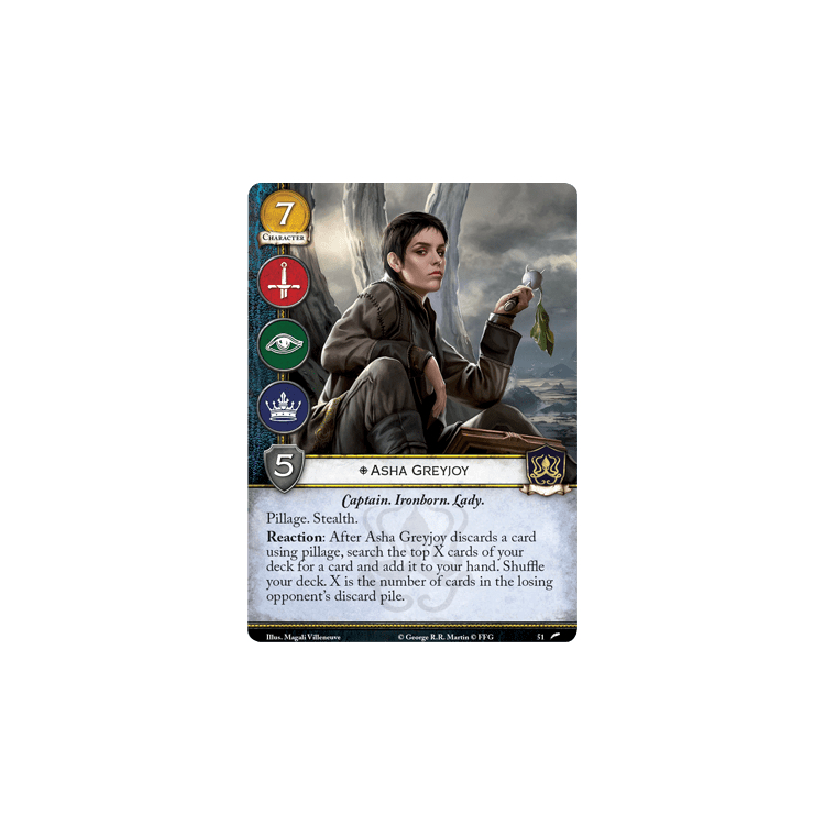 Asha Greyjoy Card