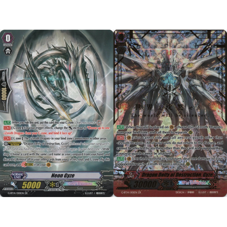 Neon Gyze // Dragon Deity of Destruction, - Big Orbit Cards