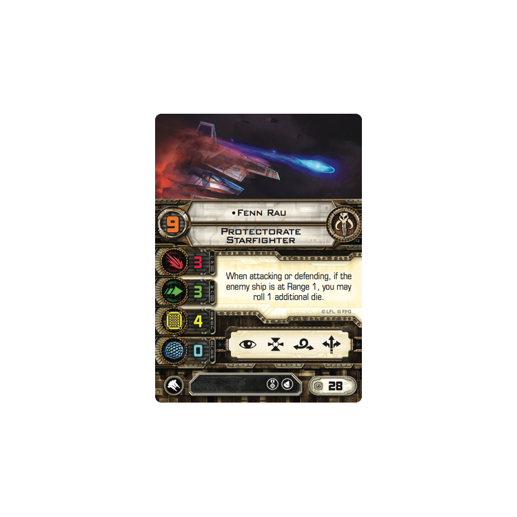 Fenn Rau - Protectorate Starfighter (1st - Big Orbit Cards