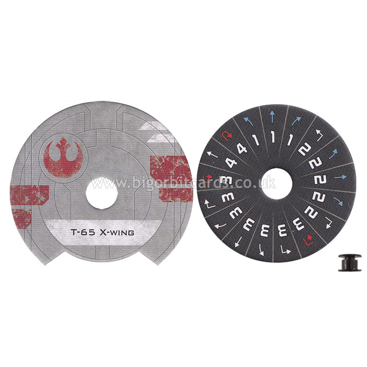 T-65 X-Wing (Rebel) - Manoeuvre Dial (2nd - Big Orbit Cards