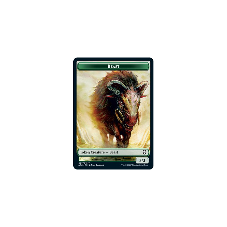 Beast // Dragon Spirit Double-sided Token - Big Orbit Cards