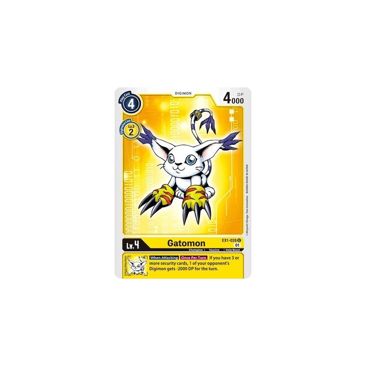 Digimon Gatomon Card