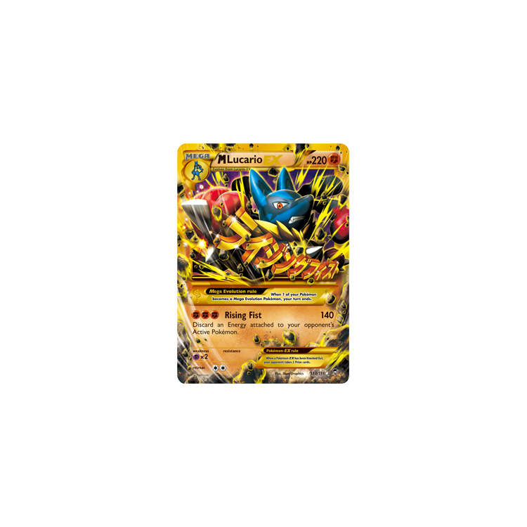 Pokemon Lucario Mega Evolution Card