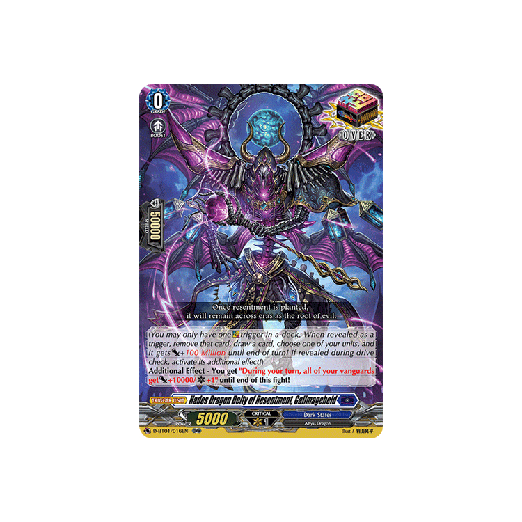 Hades Dragon Deity of Resentment, - Big Orbit Cards