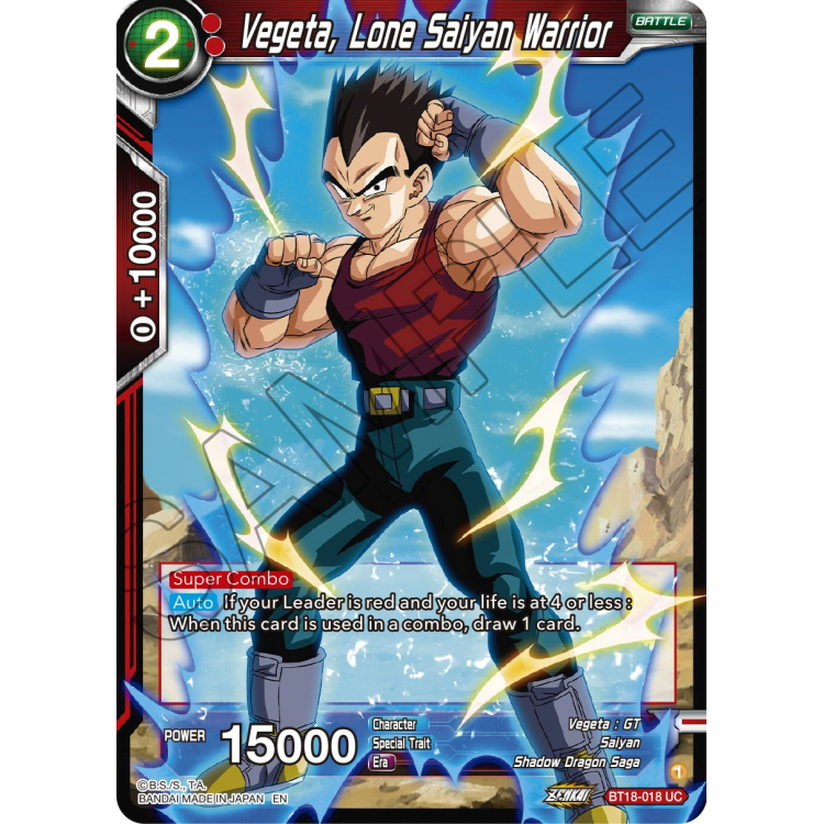 Vegeta, Lone Saiyan Warrior - Big Orbit Cards
