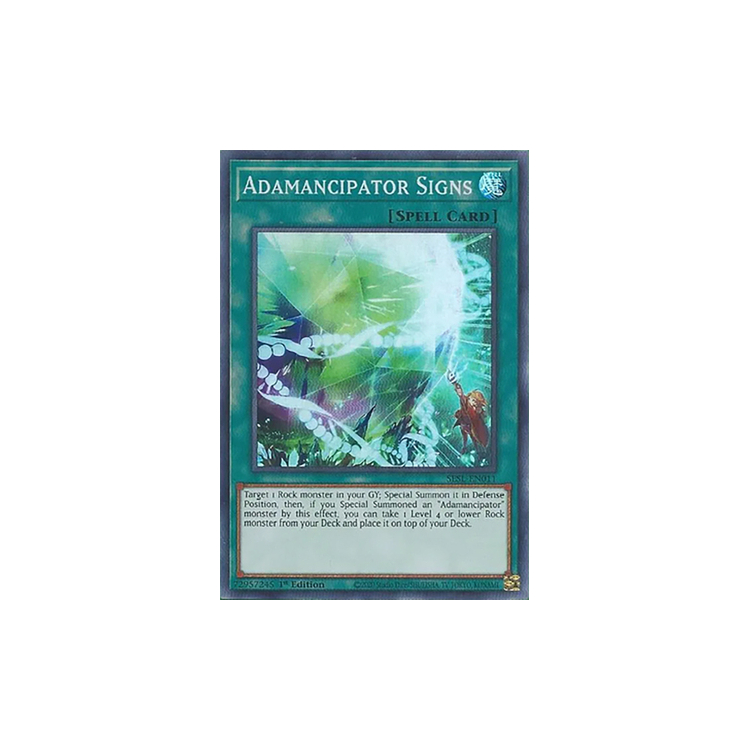 Adamancipator Signs - Super Rare (1st - Big Orbit Cards