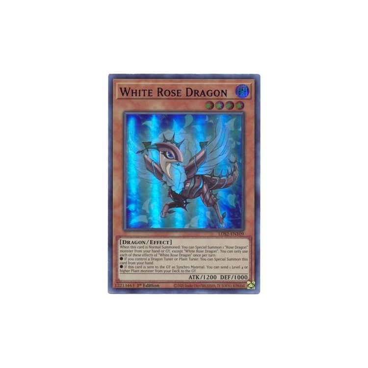 White Rose Dragon (Purple) - Ultra Rare - Big Orbit Cards