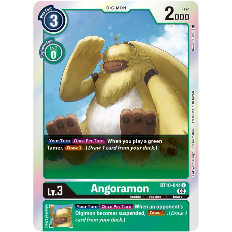 Angoramon - BT10 - Xros Encounter - Big Orbit Cards