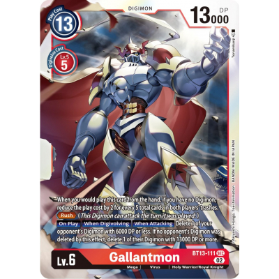 Gallantmon - Digimon Card Game - Big Orbit Cards