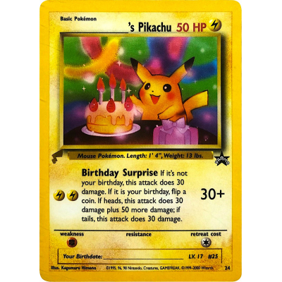 s Pikachu - Pokemon Promos - Big Orbit Cards