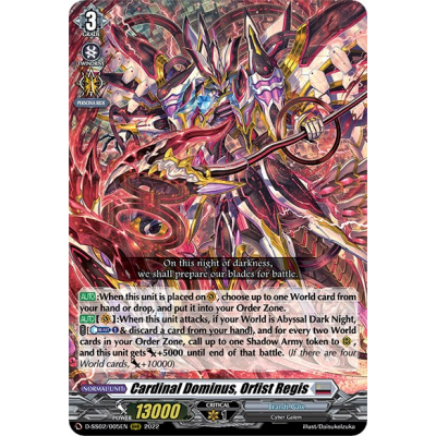 Cardinal Dominus, Orfist Regis - Big Orbit Cards