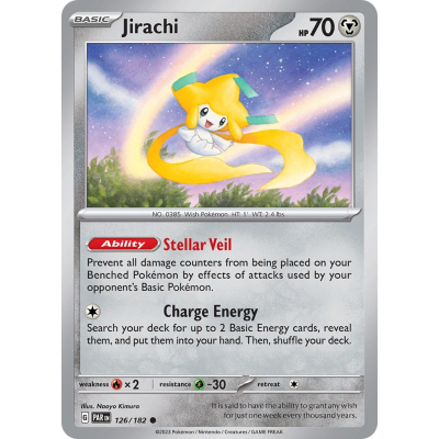 Jirachi (Reverse Holo) - Paradox Rift - Big Orbit Cards