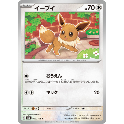 Eevee Pokemon Card