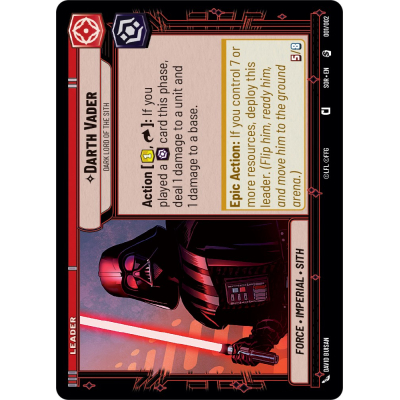 Darth Vader - Dark Lord of the Sith - - Big Orbit Cards