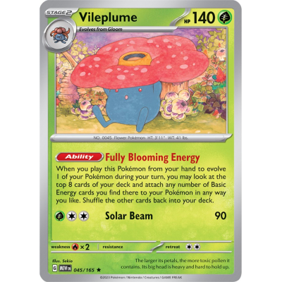 Vileplume (Holo) - 151 - Pokemon - Big Orbit Cards