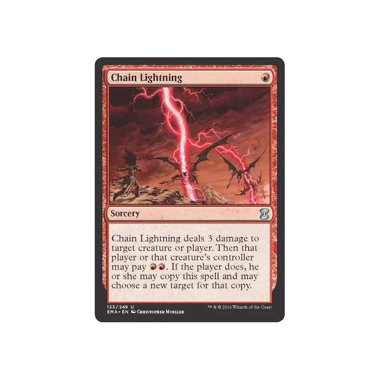 Chain Lightning - Eternal Masters - Big Orbit Cards