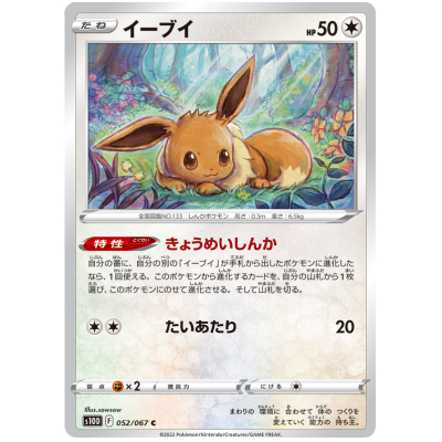 Eevee Pokemon Card