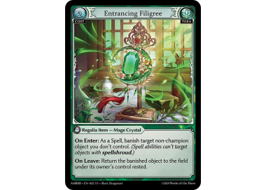 Sell Entrancing Filigree - Grand Archive - Big Orbit Cards