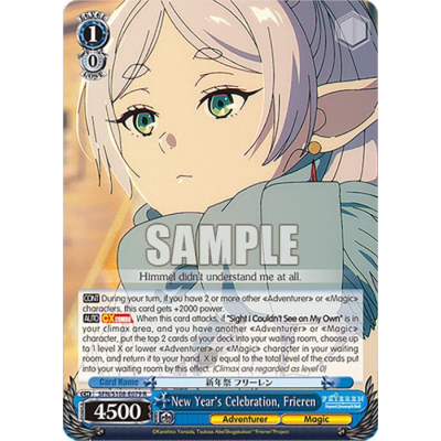 New Year's Celebration, Frieren - Big Orbit Cards