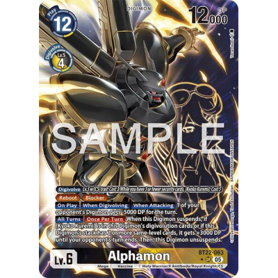 Alphamon (Alternate Art) (Foil) - Big Orbit Cards
