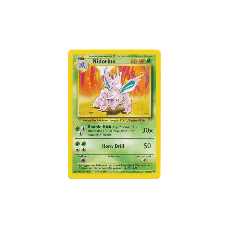 Nidorino (Unlimited Edition) - Base Set - Big Orbit Cards