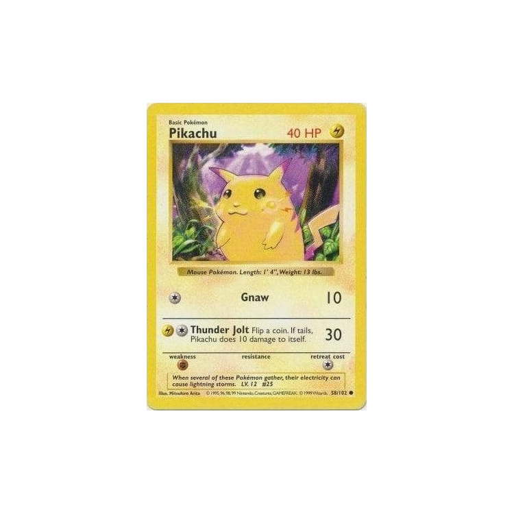 Pikachu (Yellow Cheeks) (Shadowless) - Big Orbit Cards
