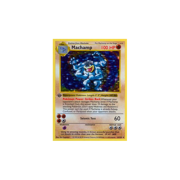 Machamp (Holo) (1st Edition) - Base Set - Big Orbit Cards