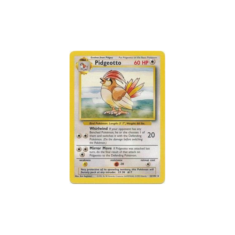 Pidgeotto (Base Set 2000) - Base Set - Big Orbit Cards