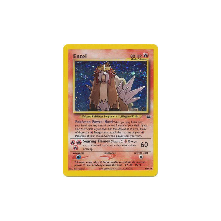 Entei (Holo) (Unlimited Edition) - Pokemon - Big Orbit Cards