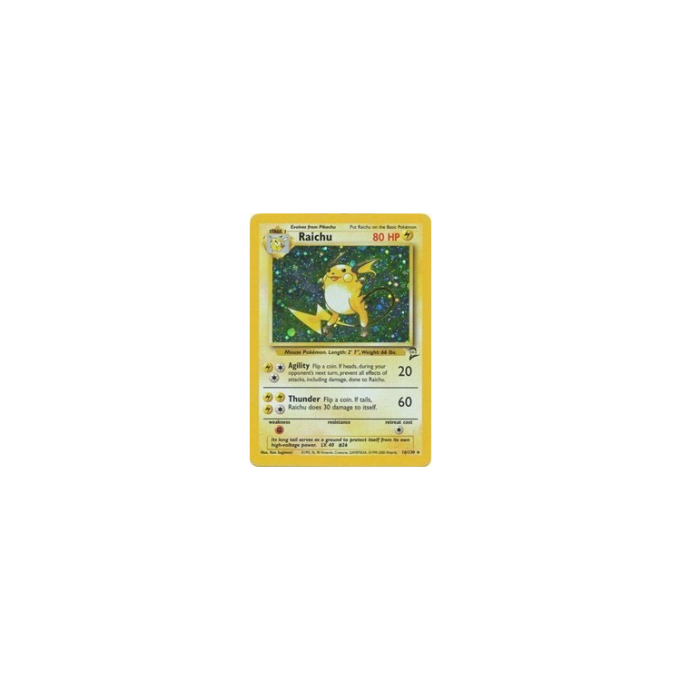 Sell Raichu (Holo) - Base Set 2 - Pokemon - Big Orbit Cards