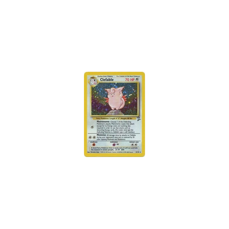 Clefable (Holo) - Base Set 2 - Pokemon - Big Orbit Cards